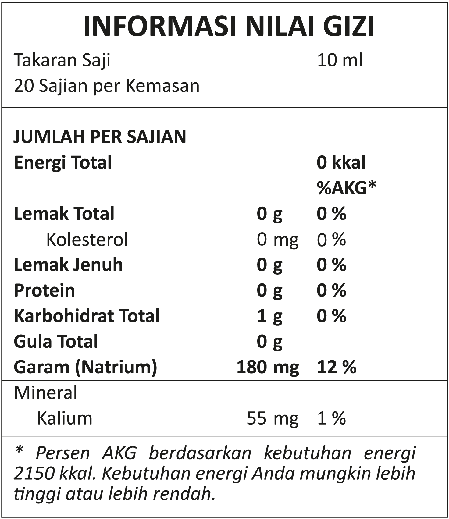Kecap Asin | Tropicana Slim